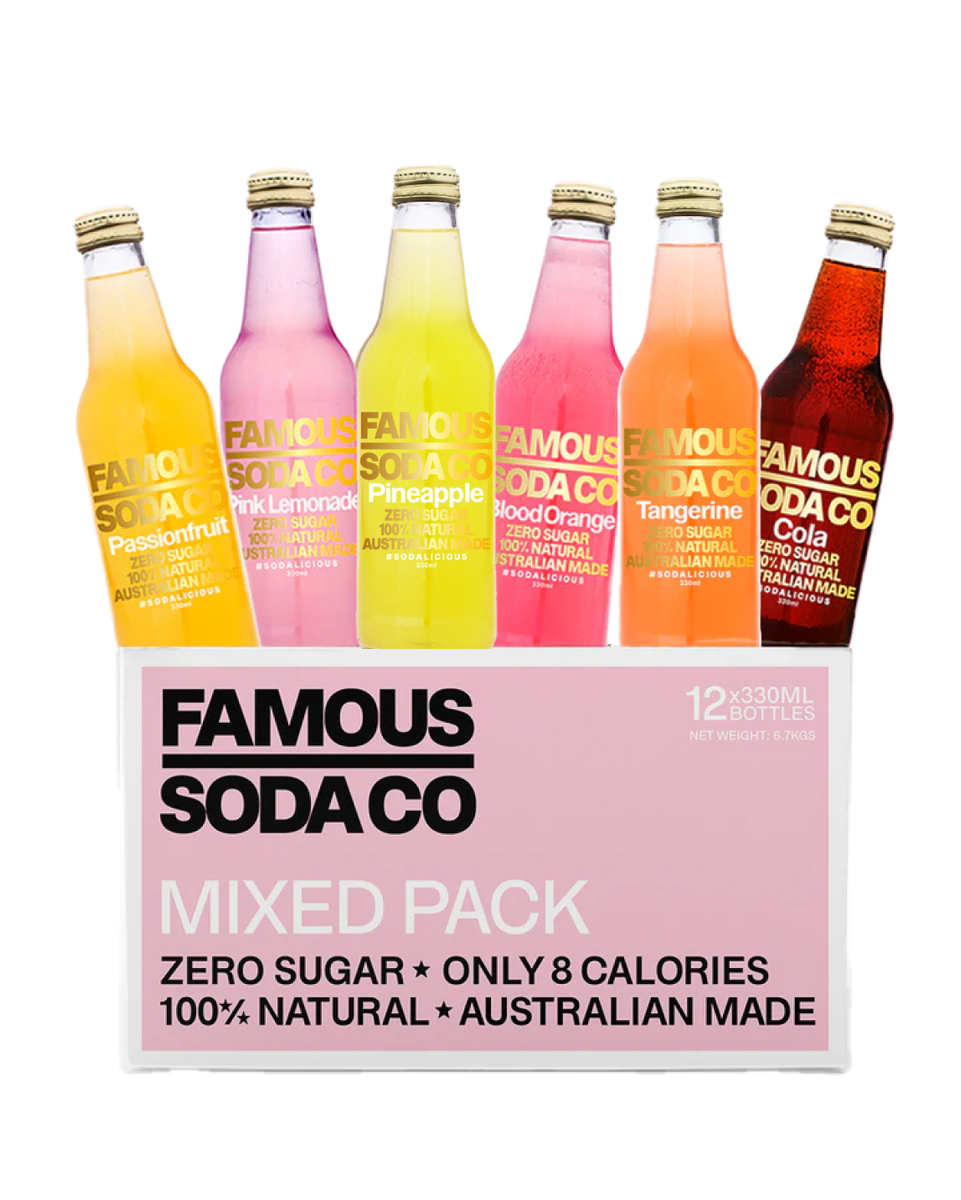 Famous Sodas Variety Pack | 6 Soda Pop Flavours | Diet Soft Drinks ...